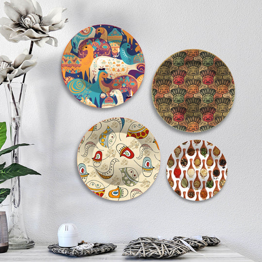 Buy luxury and ceramic wall Plate sets at Vibecrafts
