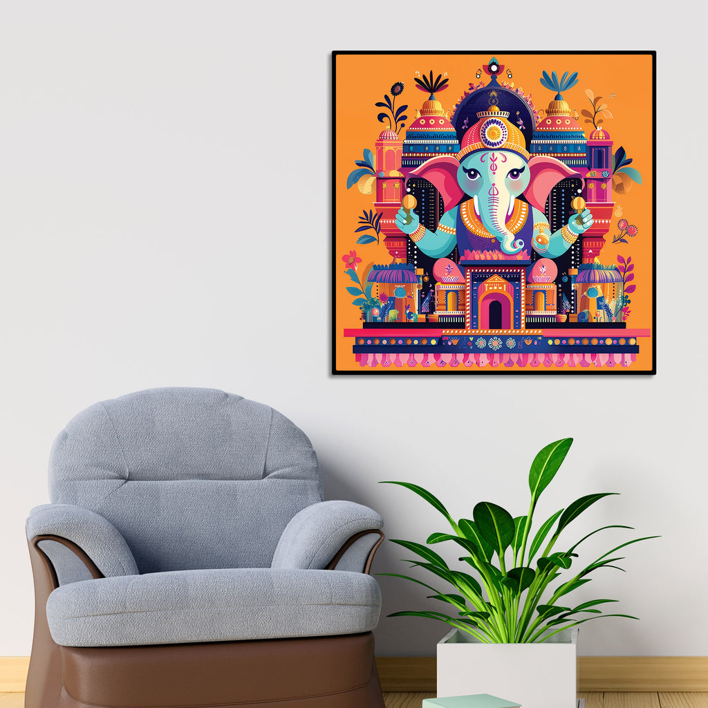 Bappa Ji Wall Painting for Living Room & Home Decor