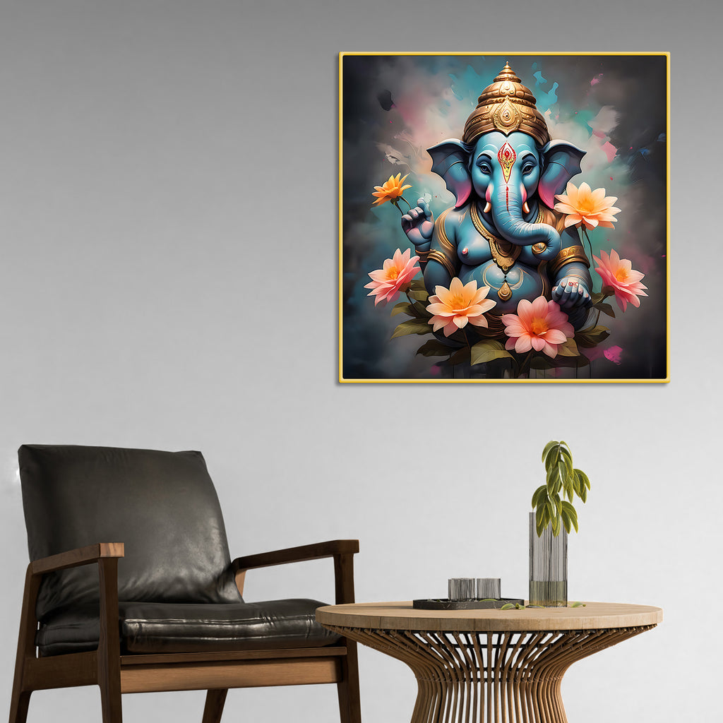 Beautiful Ganpati Bappa Wall Art Painting