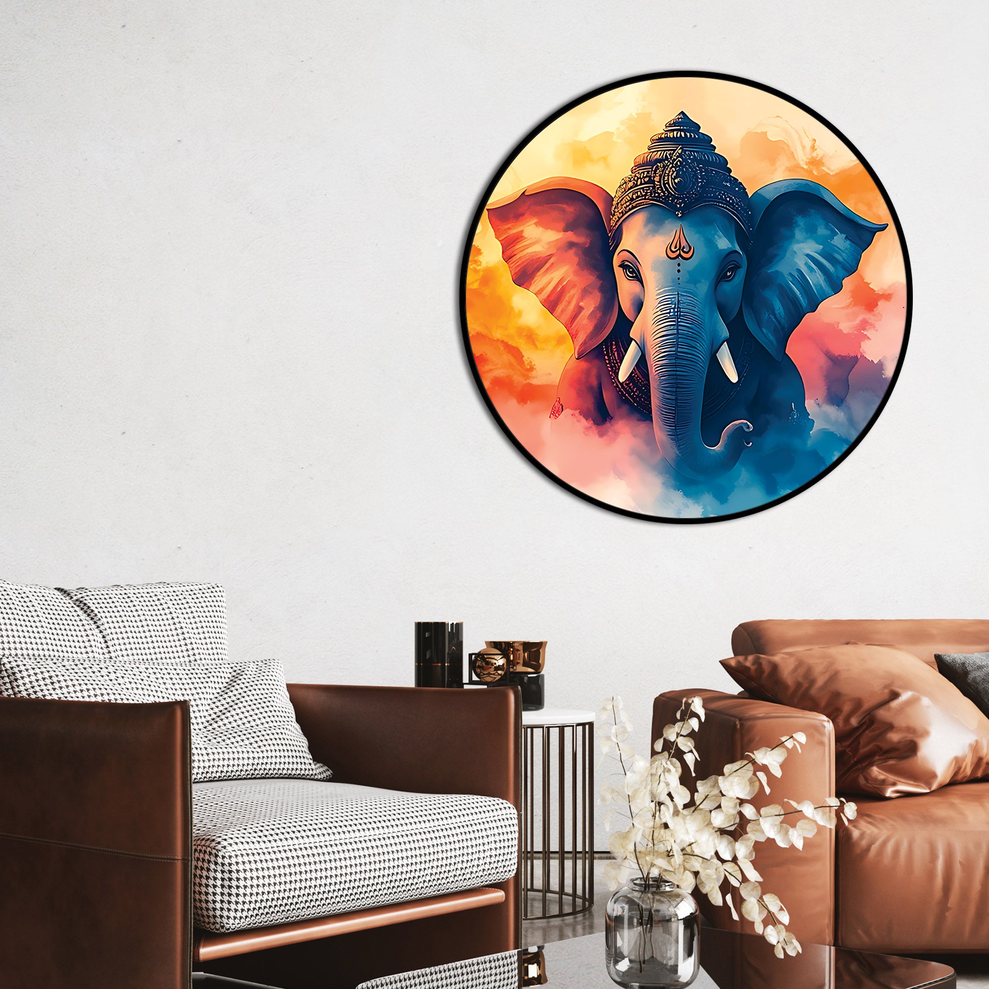 Designer Hindu Ganesha Painting – Vibecrafts