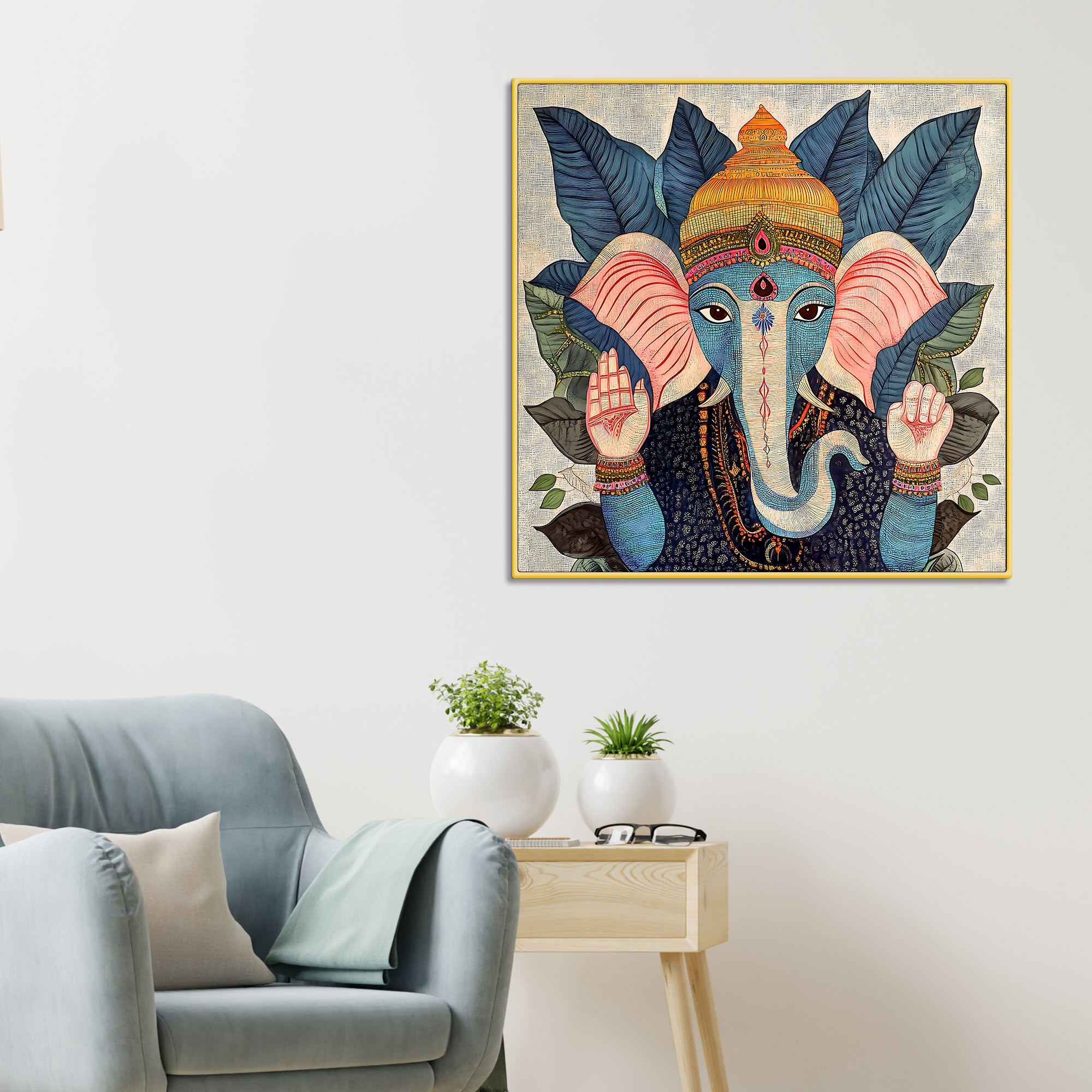 Ganpati Bappa Art Painting – Vibecrafts