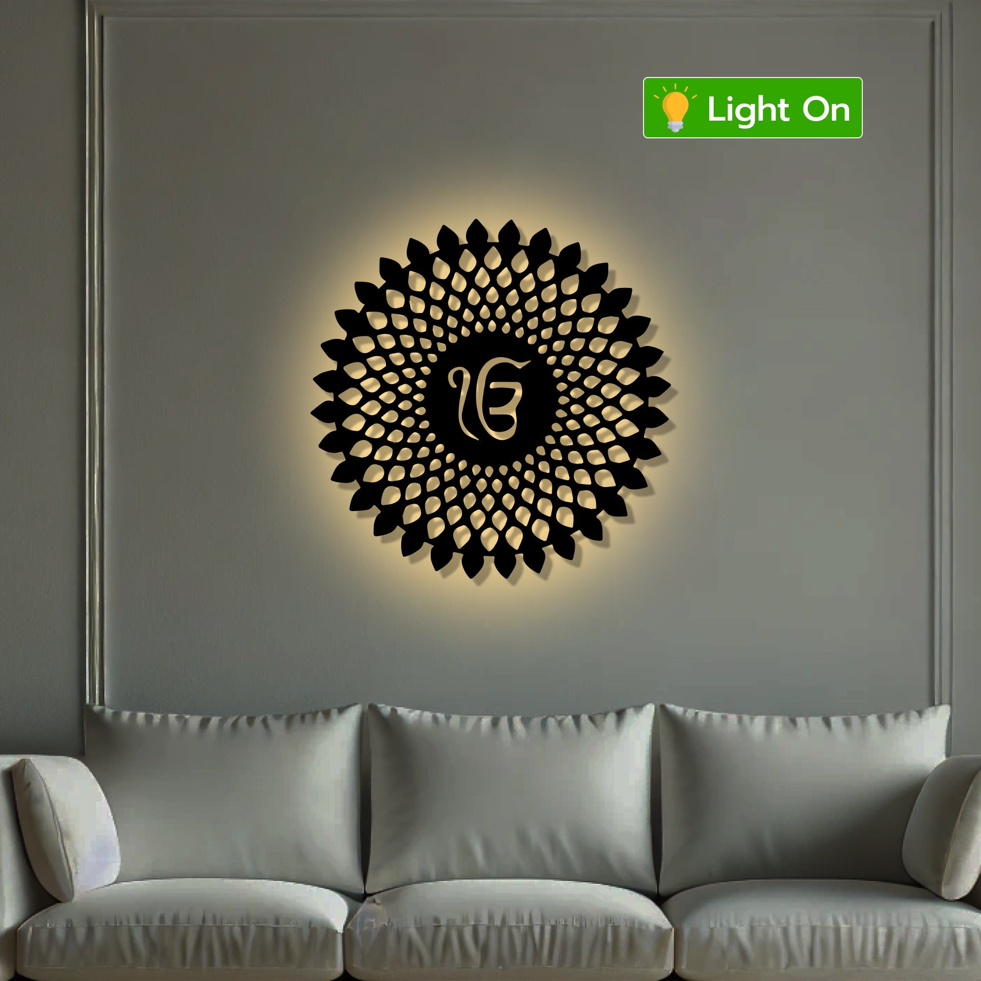Ikk Onkaar Sacred Sikh Symbol Metal Art Wall Decor – Vibecrafts