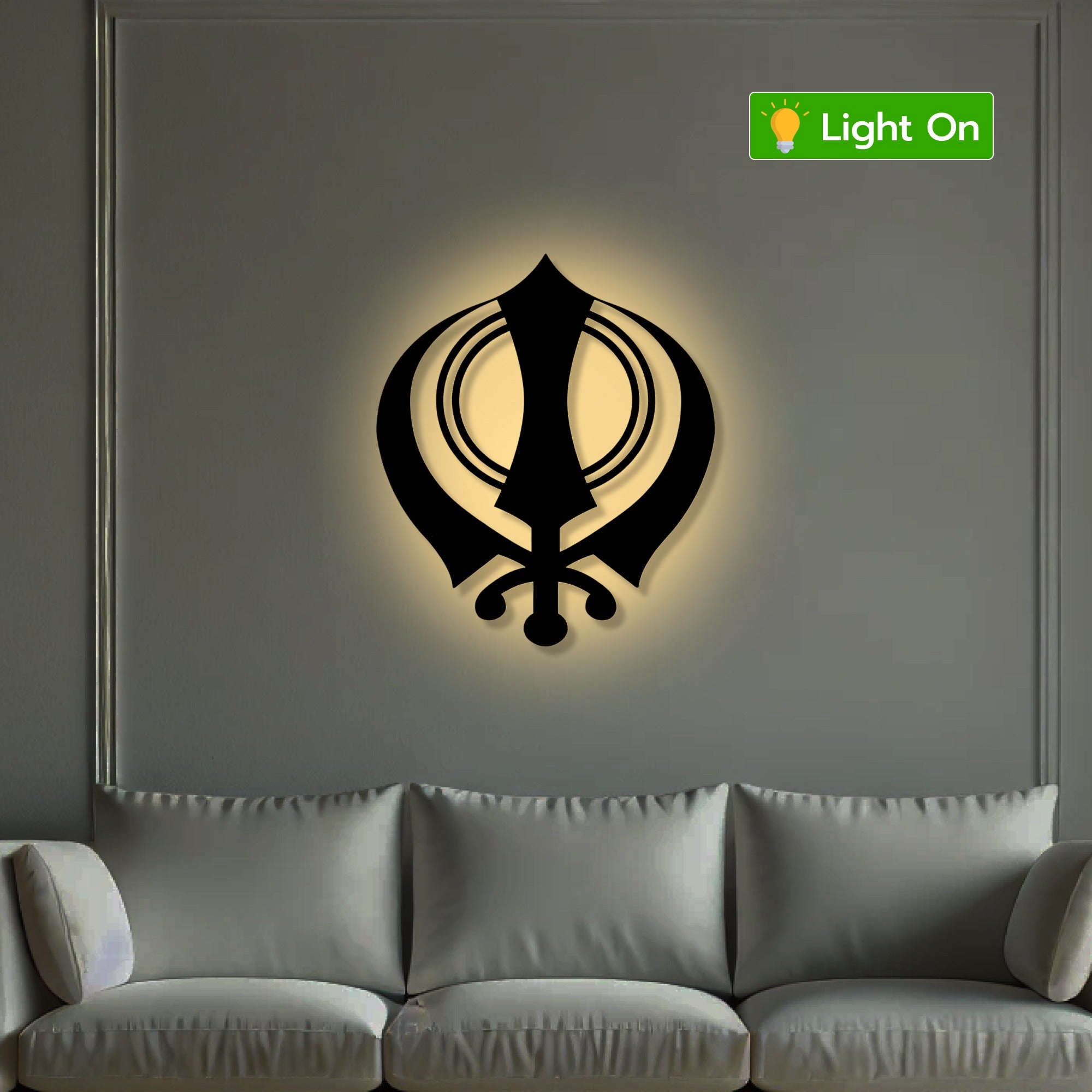 Khanda Sikh Symbol of Pride Metal Art Divine Wall Decor – Vibecrafts