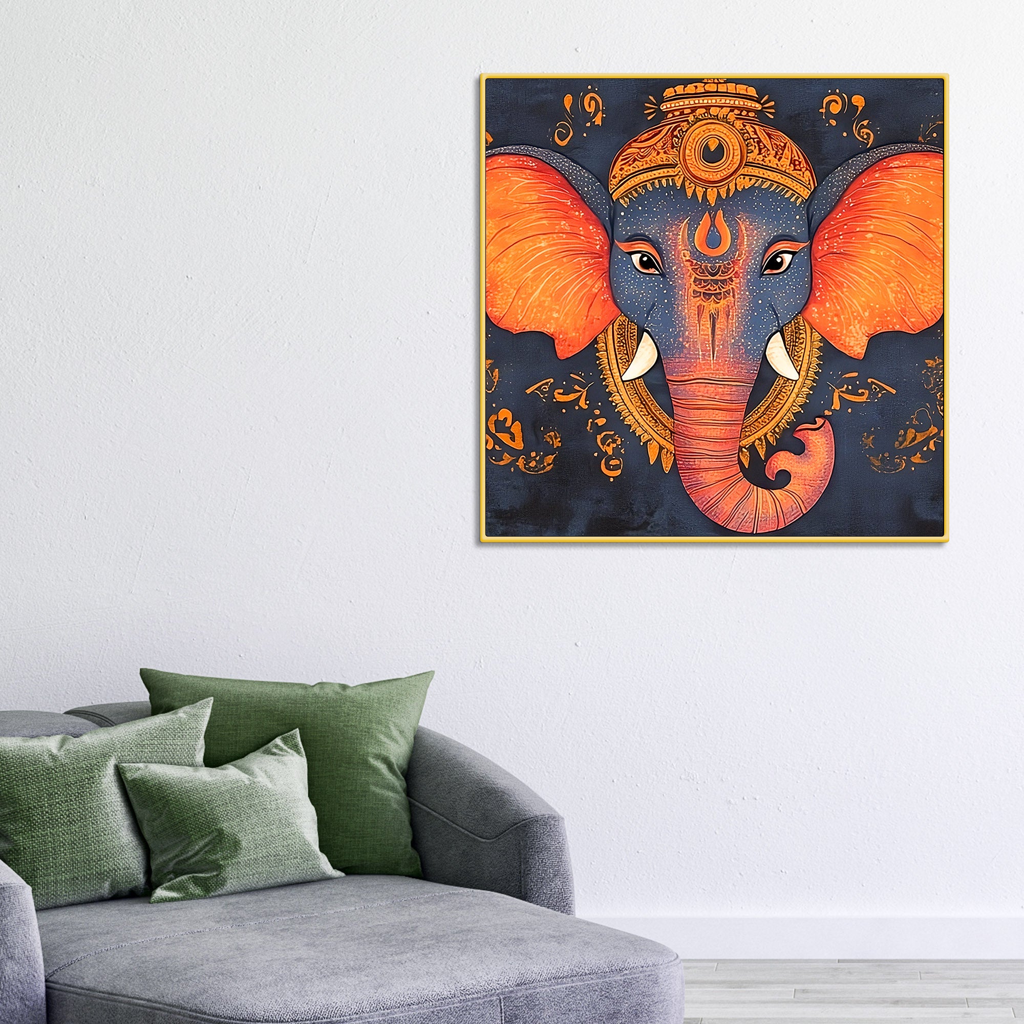 Lord Ganesh Ji Spiritual Painting – Vibecrafts