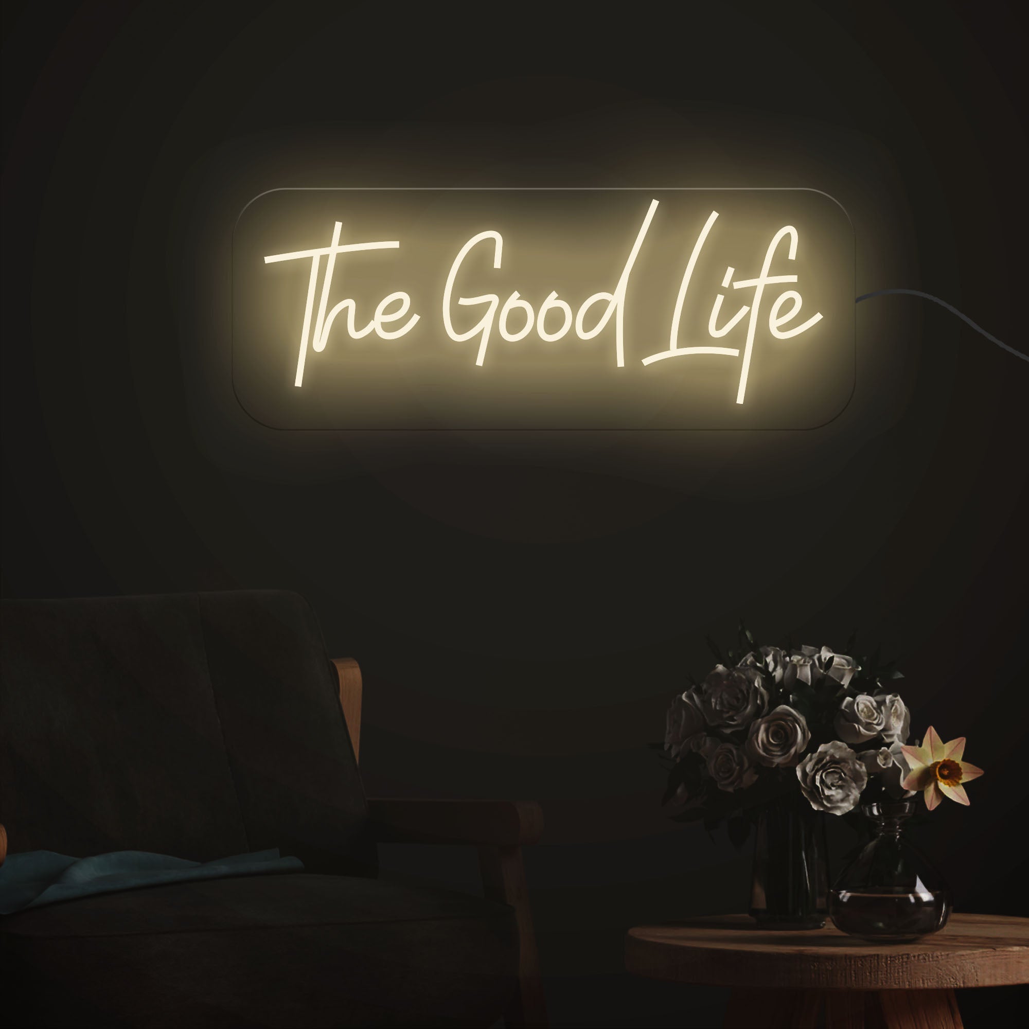 The Good Life Text Neon Sign LED Light – Vibecrafts