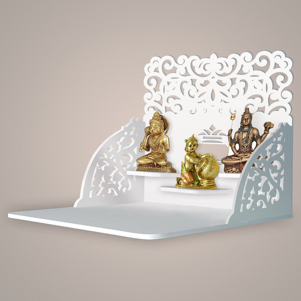 Aesthetic Designer Art Wall Hanging Wooden Temple/ Pooja Mandir Design ...