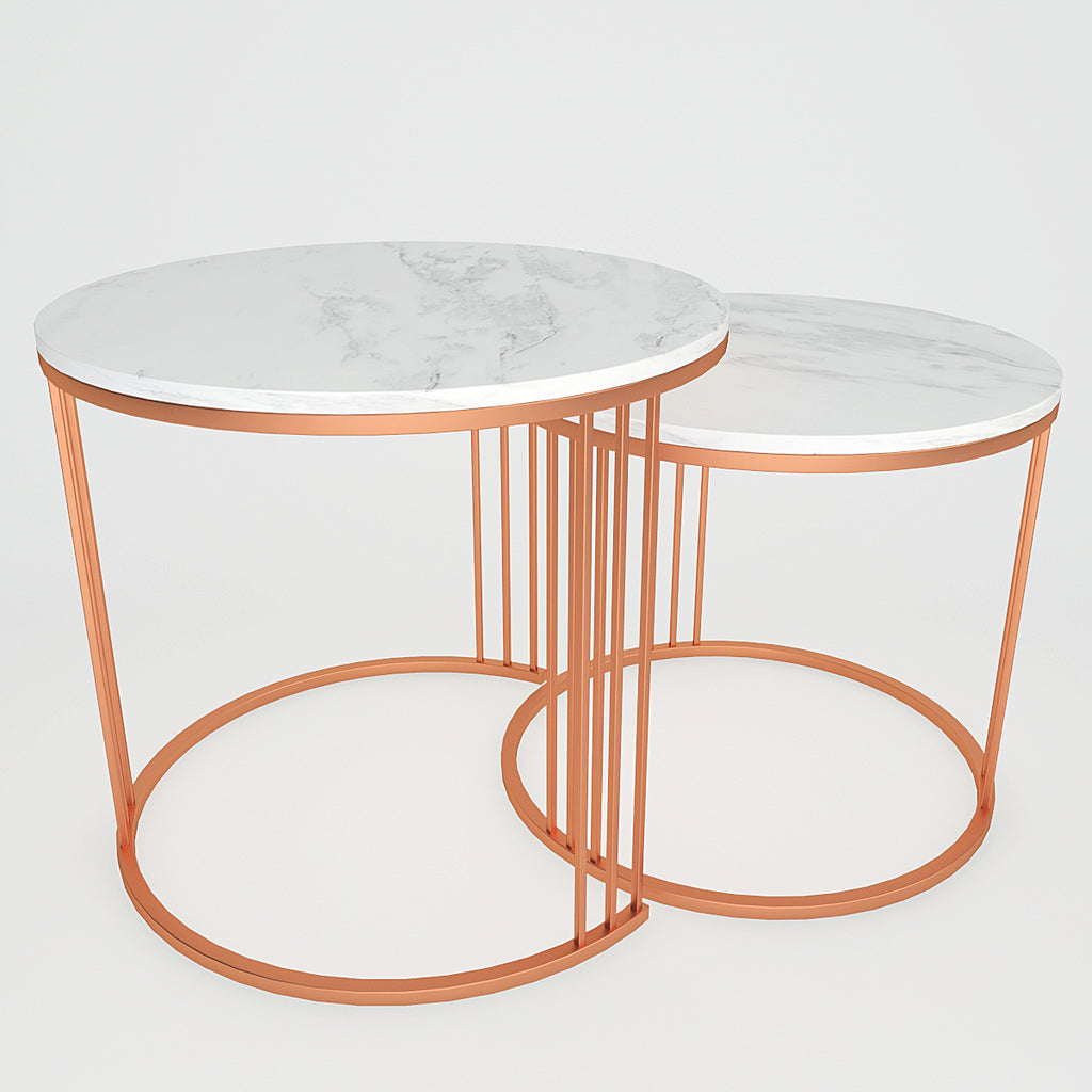Classic Tethered Copper Nesting Table Set of 2 – Vibecrafts