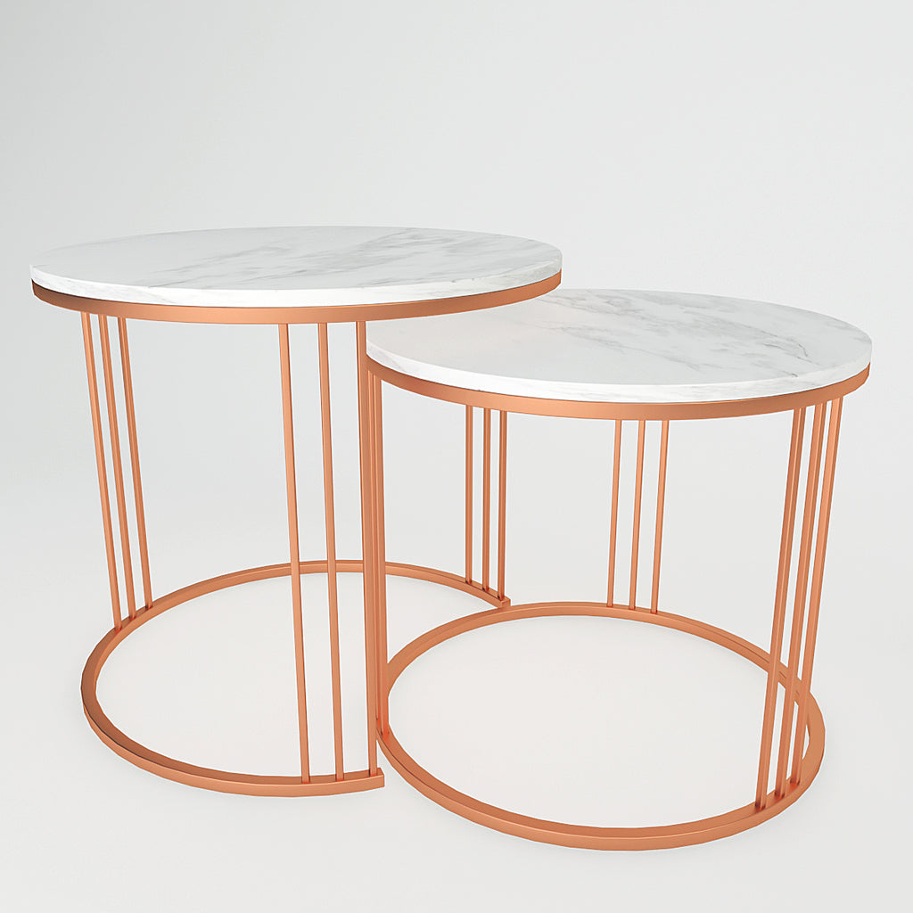 Classic Tethered Copper Nesting Table Set of 2 – Vibecrafts