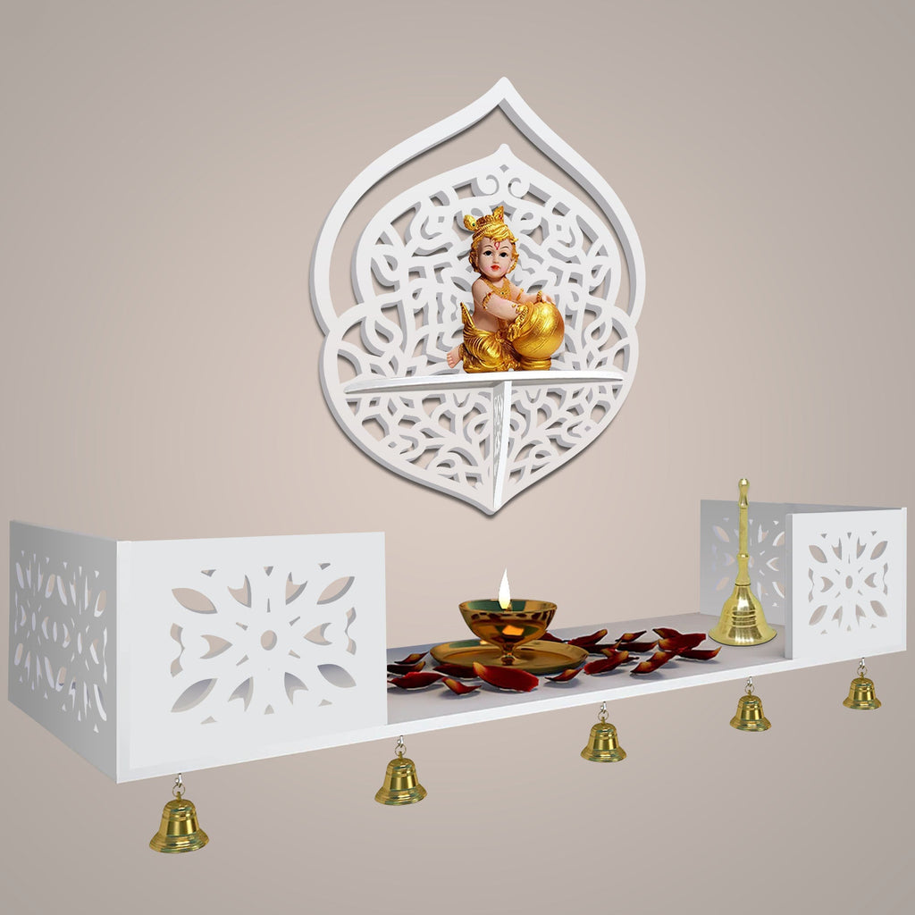 Intricate Jali Designer Shaped Wall Hanging Wooden Temple/ Pooja Mandi ...