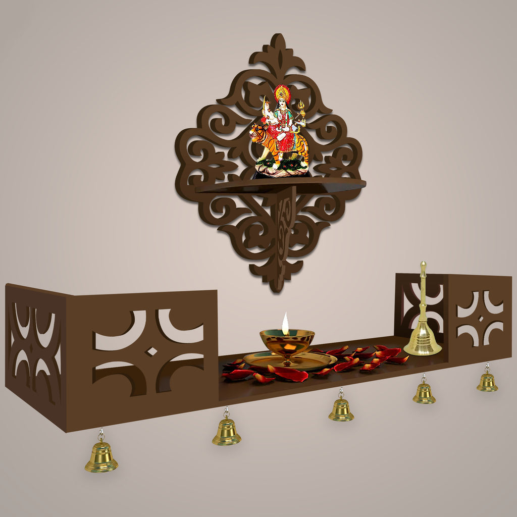 Modern Designer Pattern Wall Hanging Wooden Temple/ Pooja Mandir Desig ...