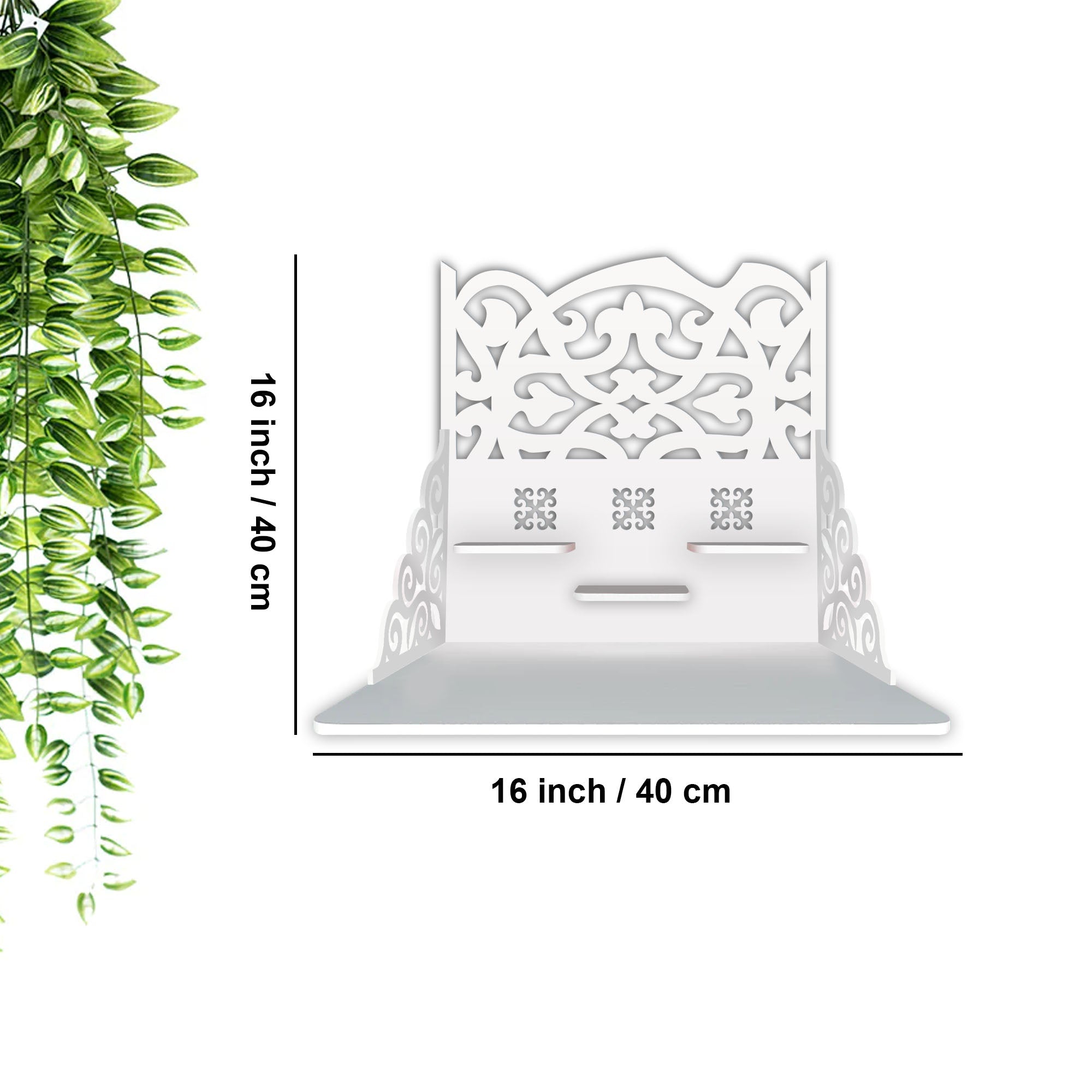 Modern Divine Beautiful Wall Hanging Wooden Temple/ Pooja Mandir Desig ...