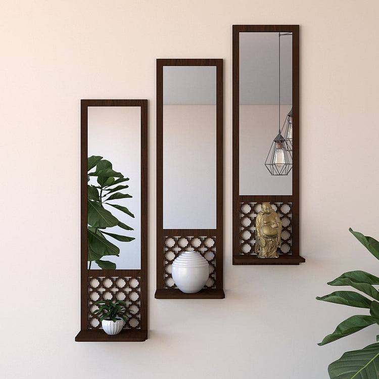 Wooden Mirrors: Buy Wooden Mirrors with Frames Online at | Vibecrafts