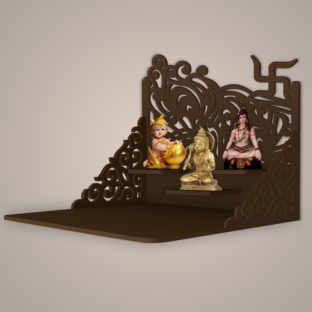 Swastika Symbol of Hindu Religious Wall Hanging Wooden Temple/ Pooja M ...