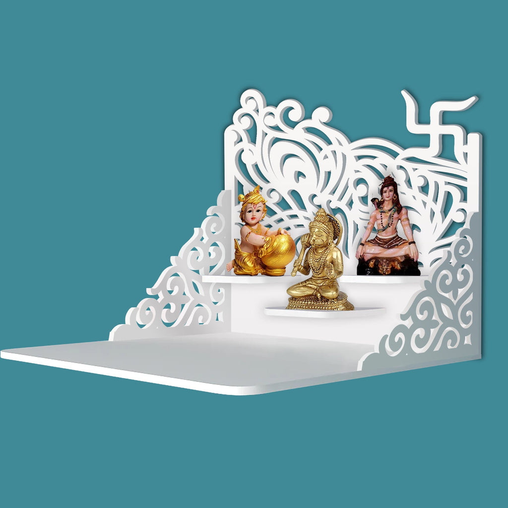 Swastika Symbol of Hindu Religious Wall Hanging Wooden Temple/ Pooja M ...