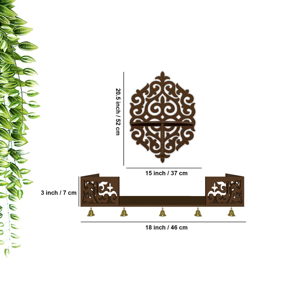 Unique Designer Beautiful Wall Hanging Wooden Temple/ Pooja Mandir Des ...